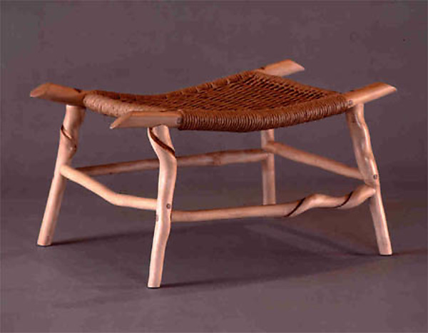 Twisted Stick Stool by David N. Ebner (Wood Bench) | Artful Home