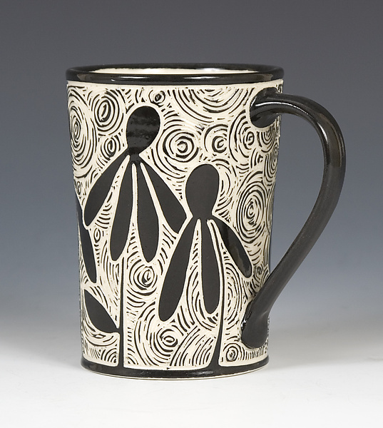 Coneflower Mug by Jennifer Falter (Ceramic Mug) | Artful Home