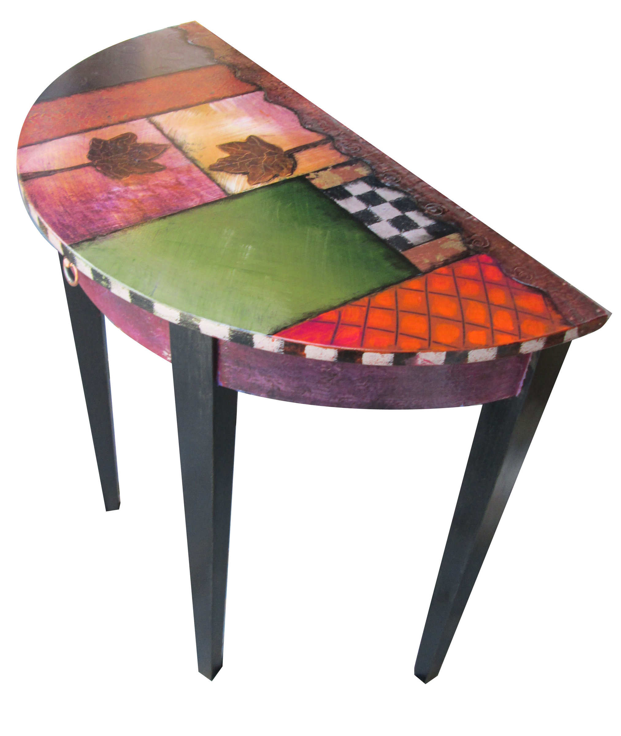 Small Crescent Table by Wendy Grossman (Wood Console Table) | Artful Home