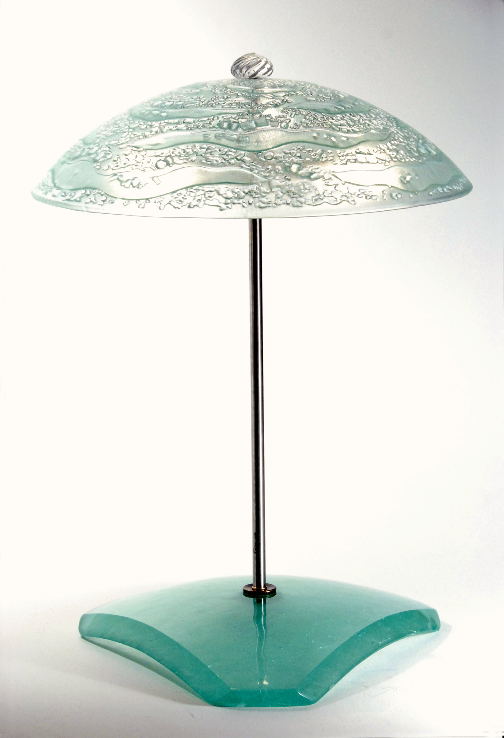 Water Series Bowl Table Lamp by George Scott (Art Glass Table Lamp ...