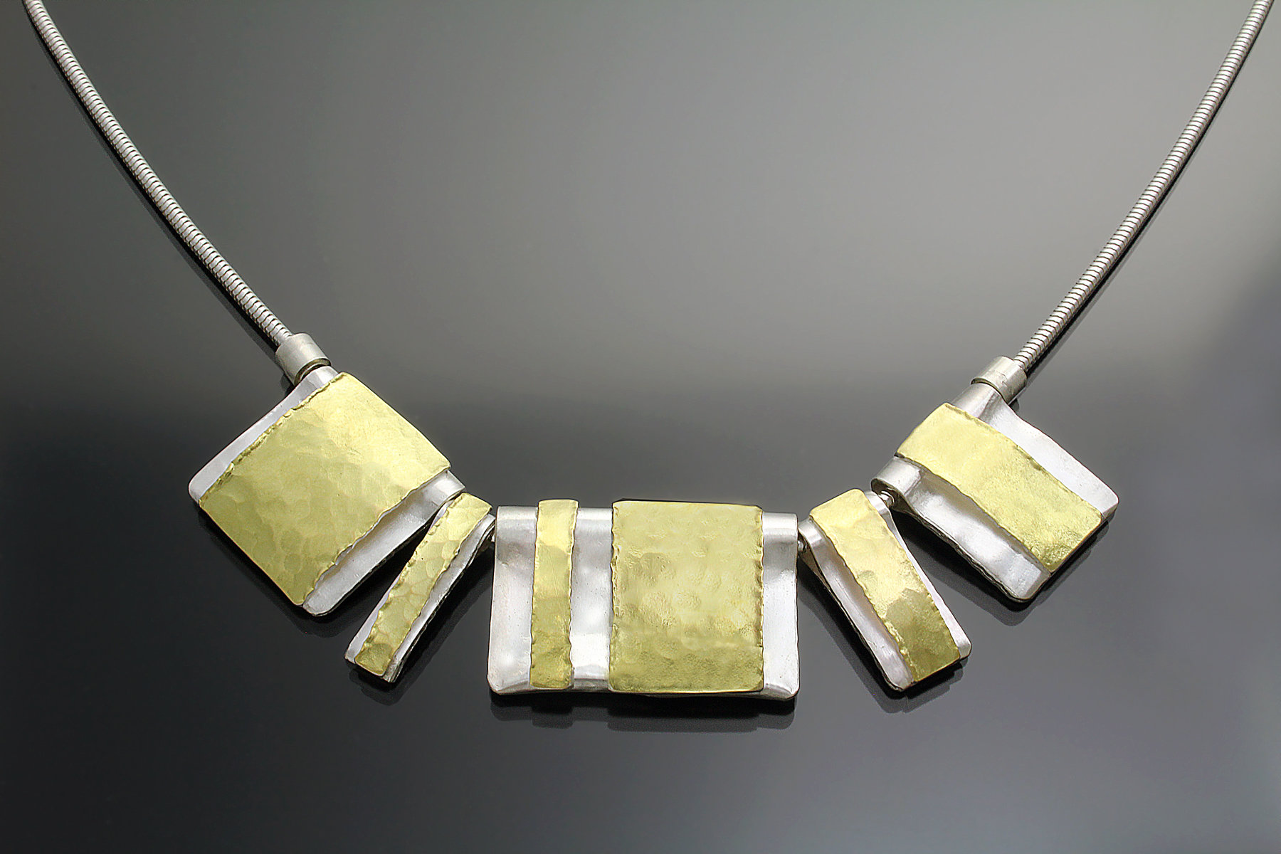 Unity Necklace by Sana Doumet (Gold & Silver Necklace) | Artful Home